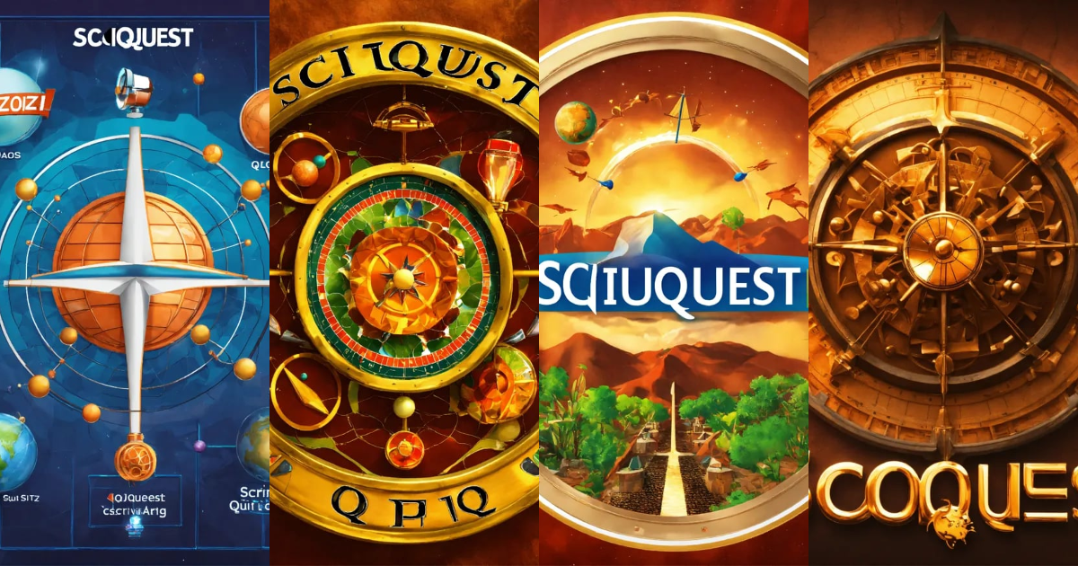 Lexica - Suggest me a logo for SciQuest GeoQuiz. Ensure high resolution ...