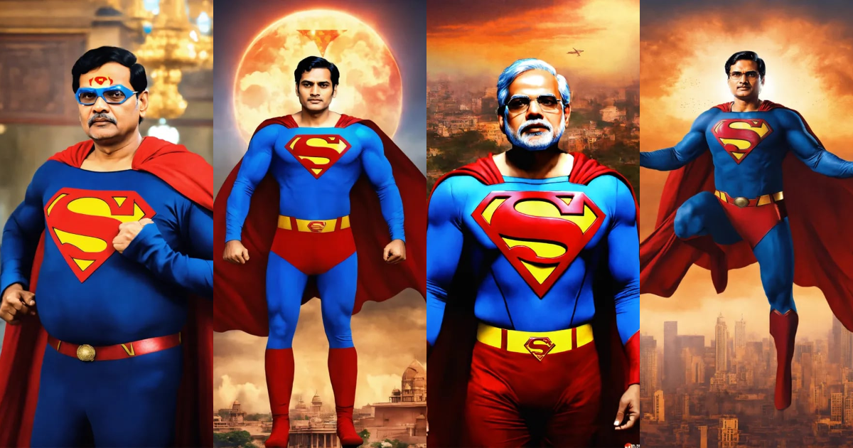 Lexica - Modiji as Superman