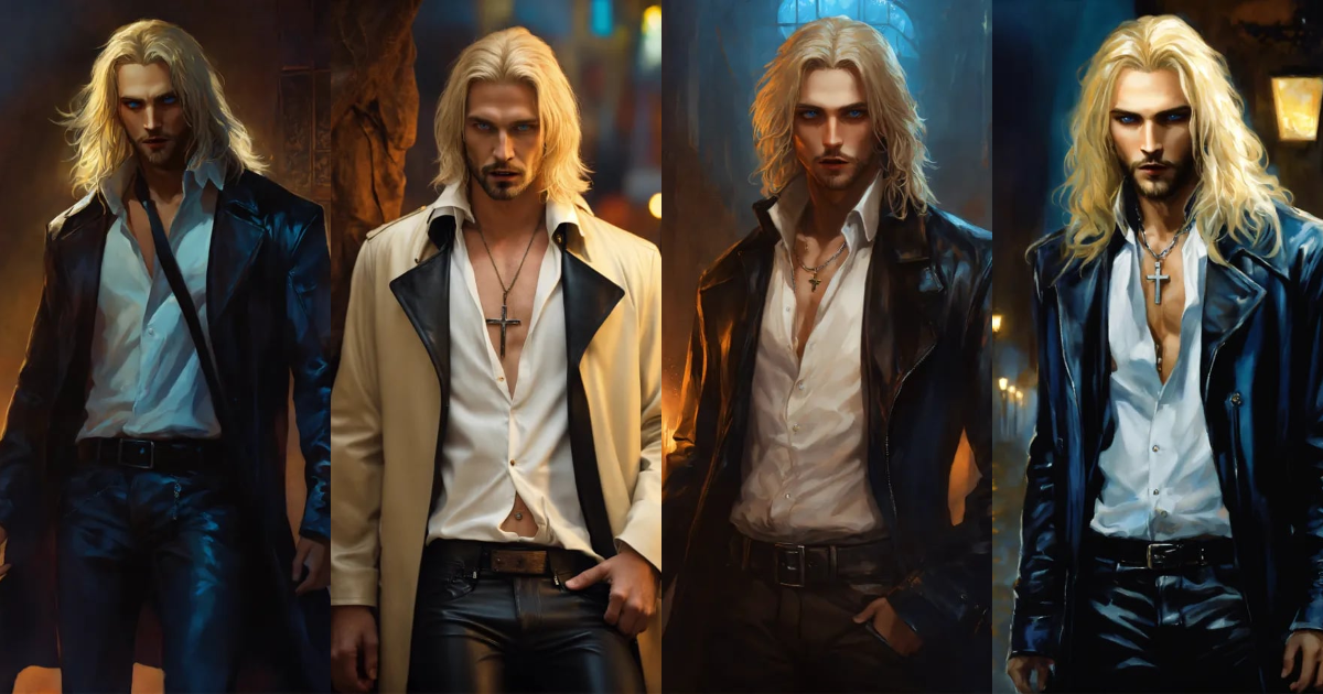 Lexica - A thin blond male Setite vampire faith preacher from Vampire ...