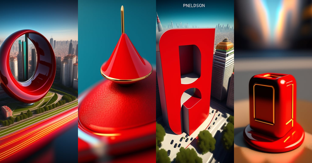 Lexica - 3d render of a red location pin, pin dropped on Levent ...