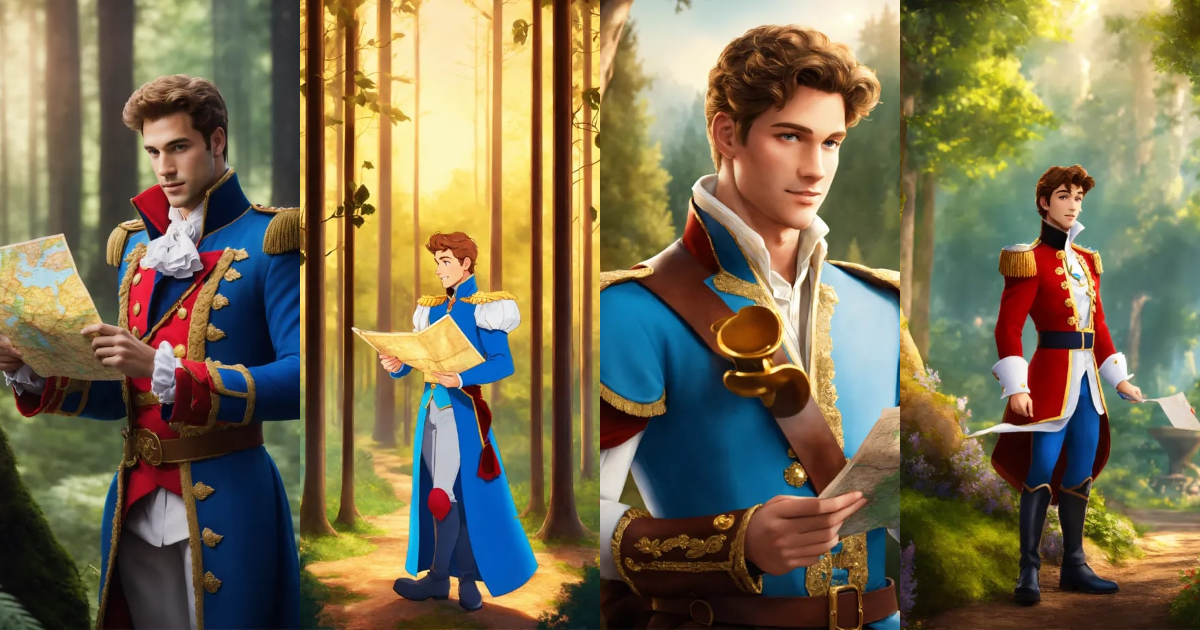 Lexica - 2d animation Prince charming holding a map, ultraphotoreal ...