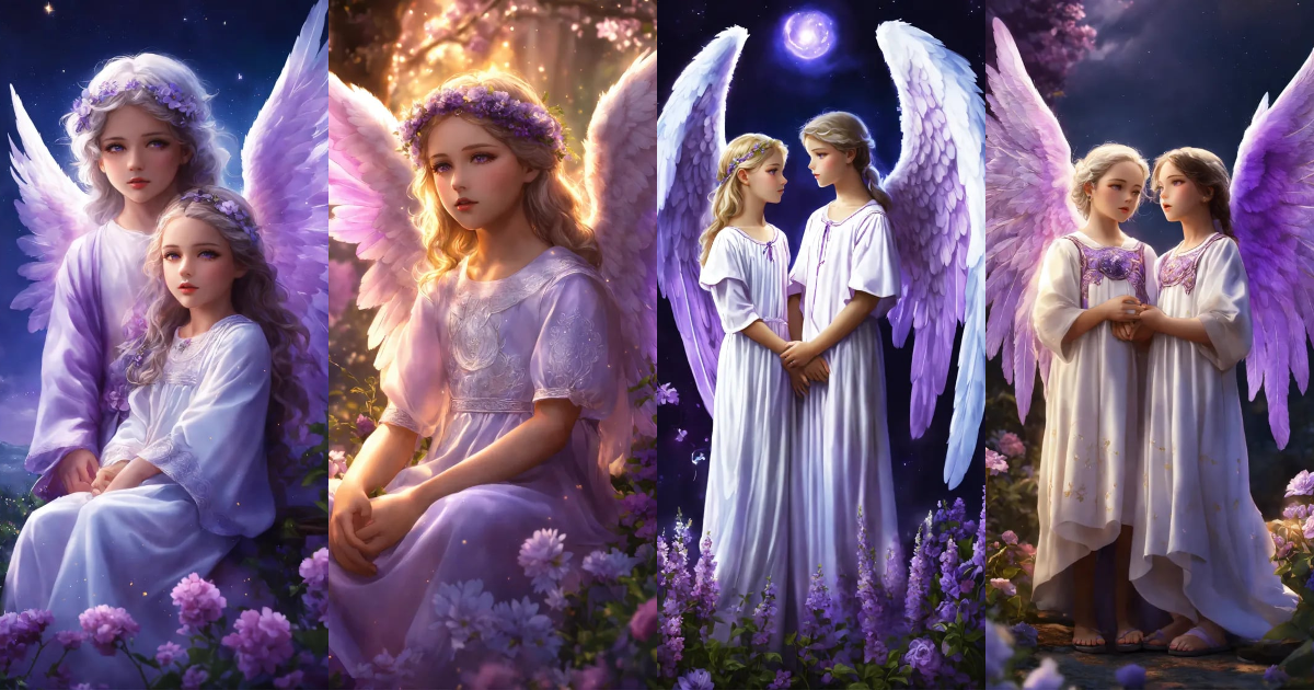 Lexica - 2 Guardian Angels, one is a boy and the other angel is a 7 ...