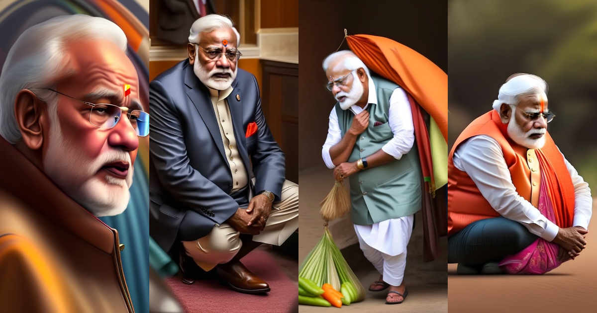 Lexica - Pm Modi in bad condition very poor and hungry, weeping for his ...