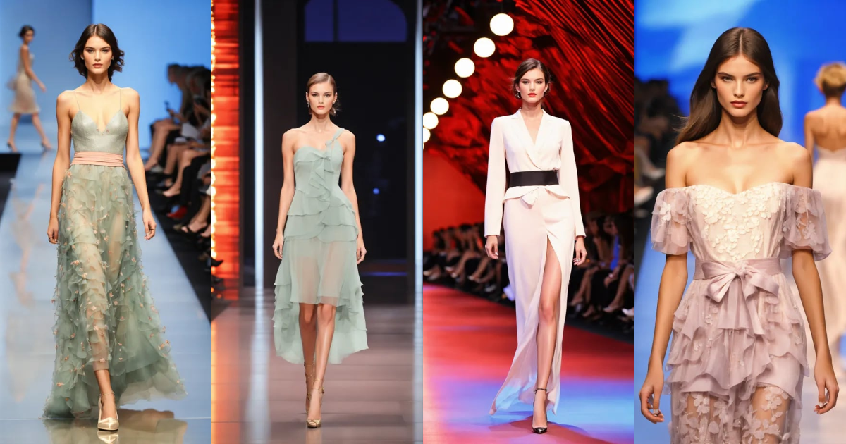 Lexica - Beautiful french runway model in a dress GIORGIO ARMANI style ...