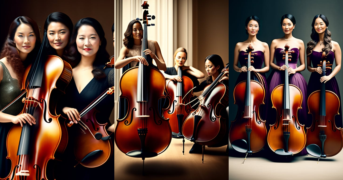 Lexica - String quartet 2 violins, 1 viola and 1 cello played by four ...