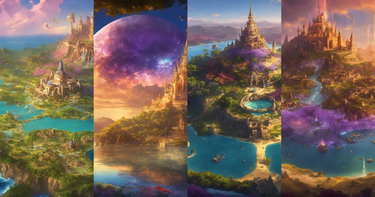 Lexica - Fantasy Map of a magical world called Eden, with 9 kingdoms ...