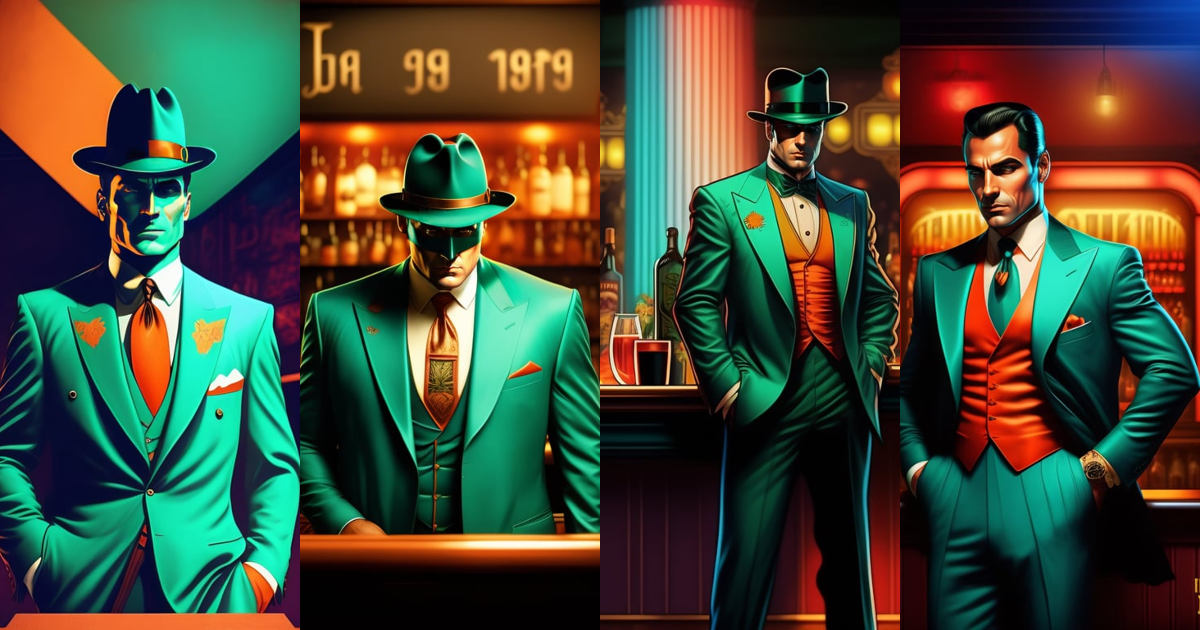 Lexica - Batman as a mafia boss inside a vintage bar in 1920s,marvel ...