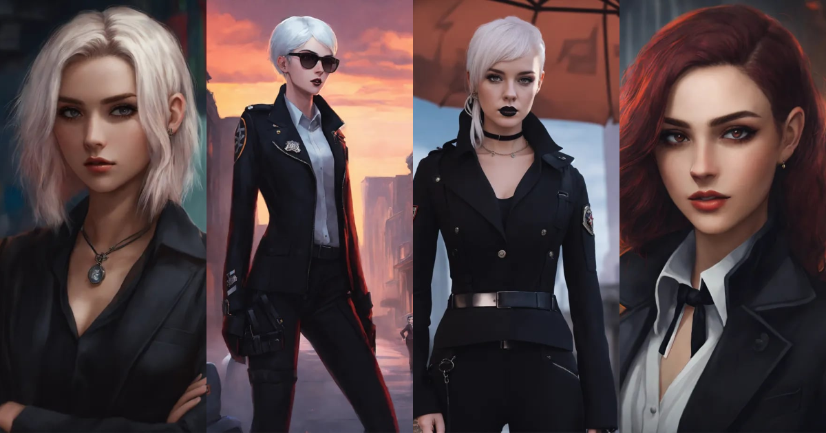 Lexica - Agent Tom, an 23 year old, goth, white female who works for a ...