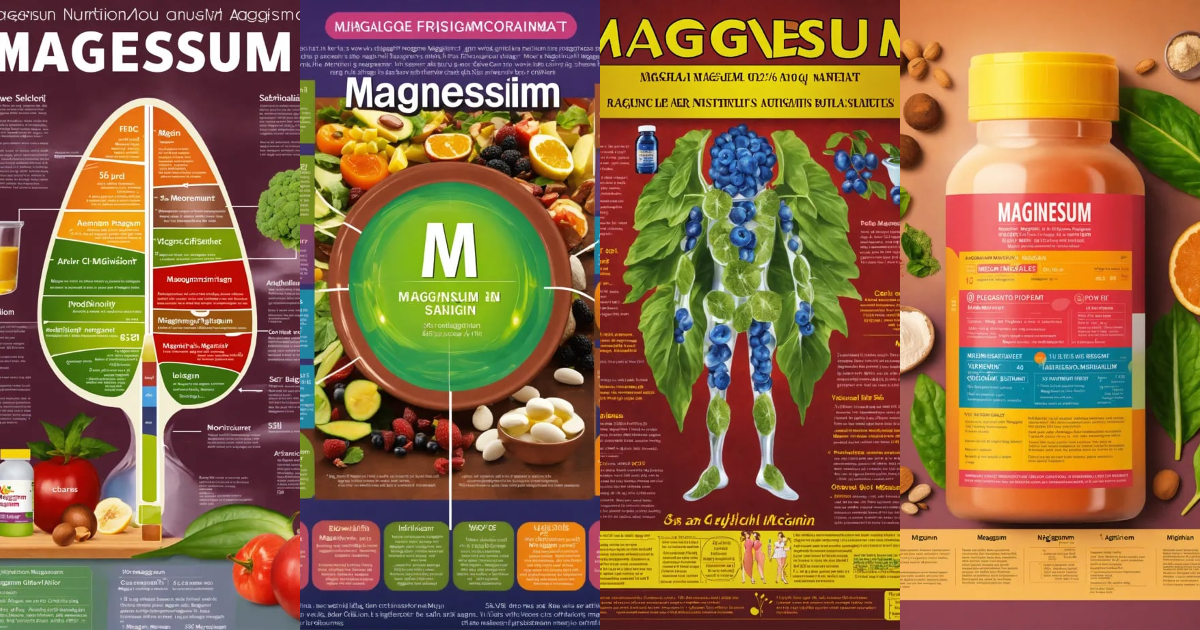Lexica - Magnesium poster on nutritional supplement