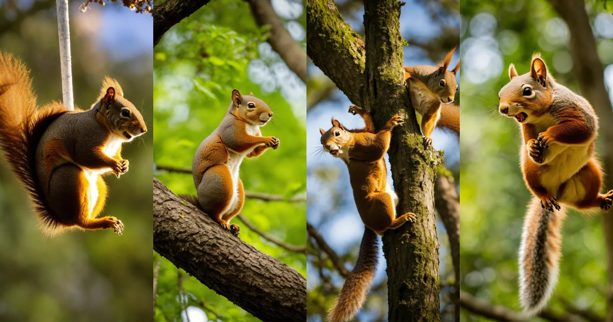 Lexica - Squirrels turned into mischievous acrobats, performing flips ...