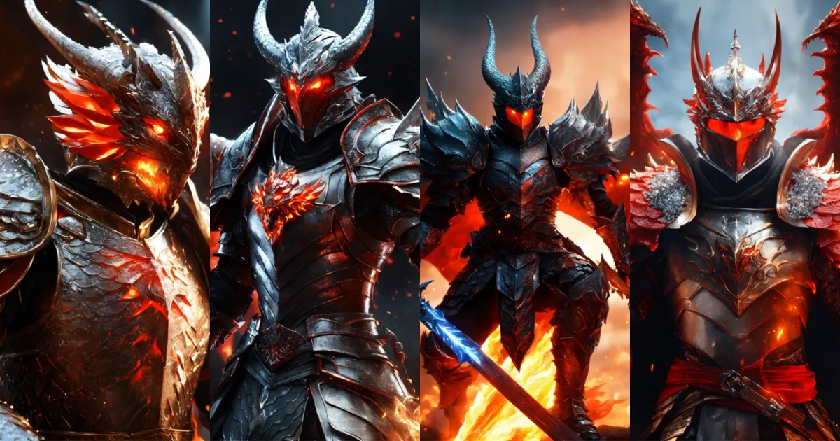 Lexica - Glowing red eyes knight with a snow white diamond-plated armor ...