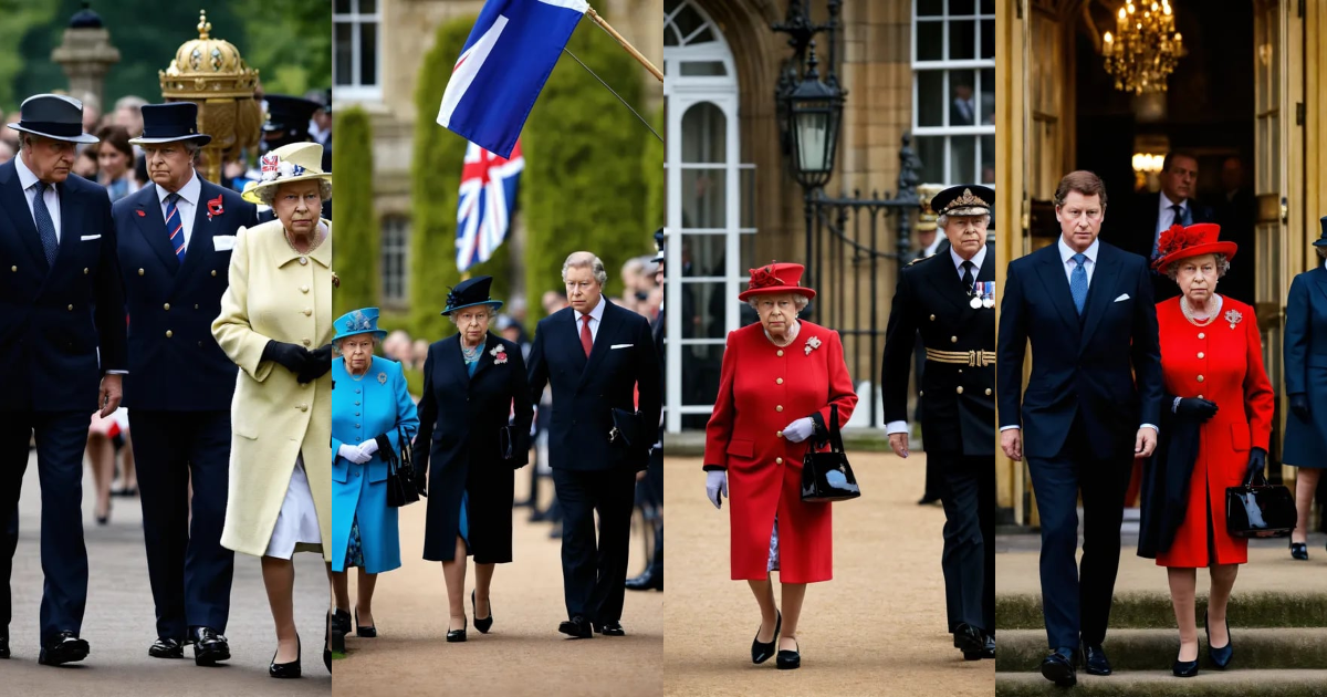Lexica - Bodyguard in a suit, in England , escorting a the queen ...
