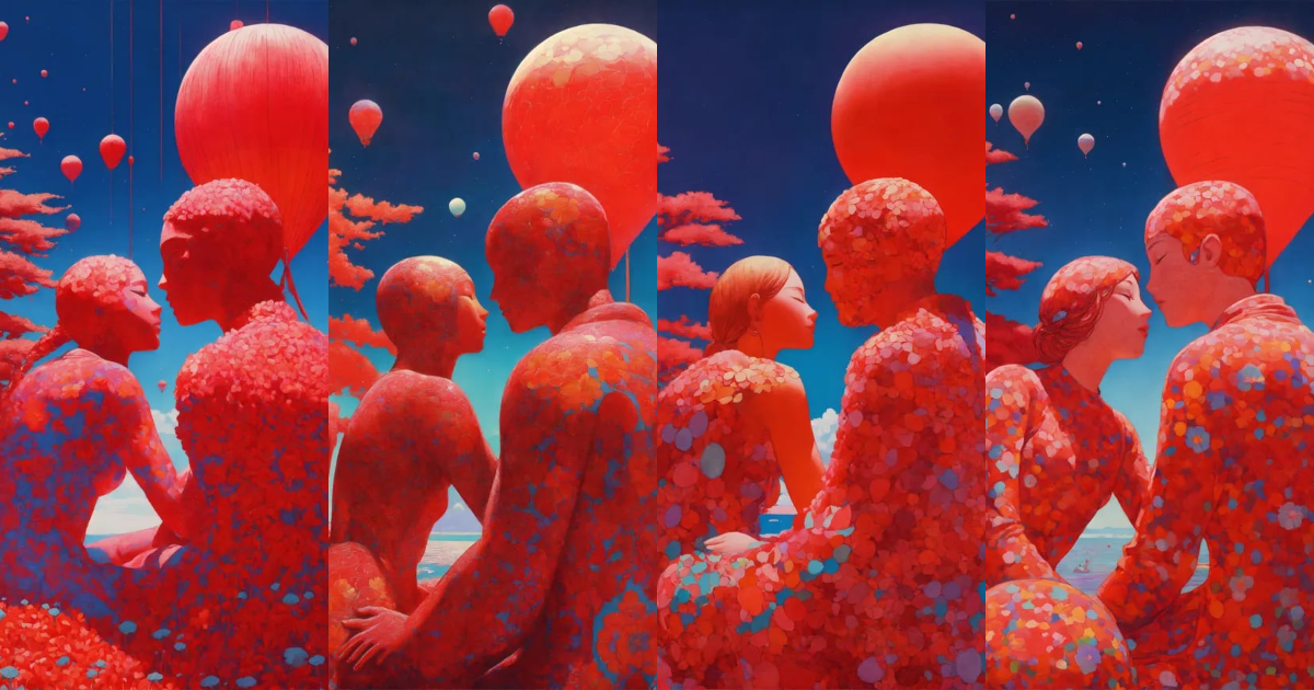 Lexica - A colorful vibrant closeup portrait of a floating body and ...