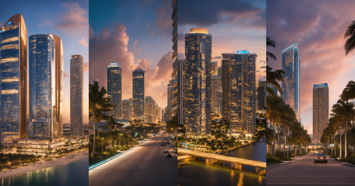 Lexica - JEFF BEZOS, sophisticated futuristic Miami city, realistic ...