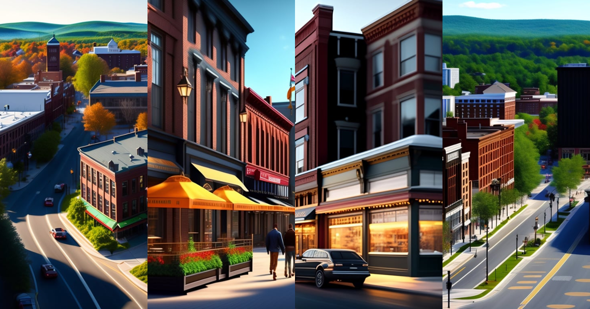 Lexica - A future image of downtown Keene NH