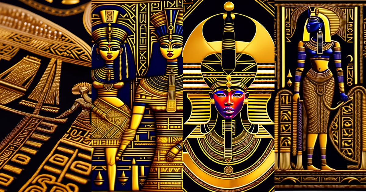 Lexica - Image of African fabric with gold and black Kemet Egypt ...