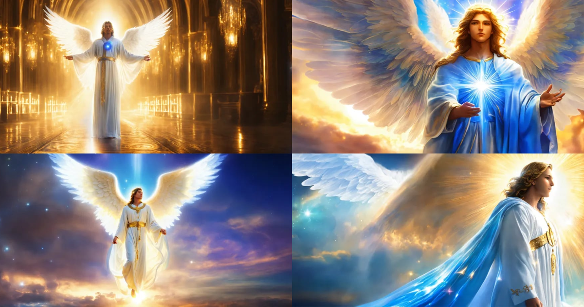 Lexica - Angel moving up beautiful uplifting spiritual visionary scene ...