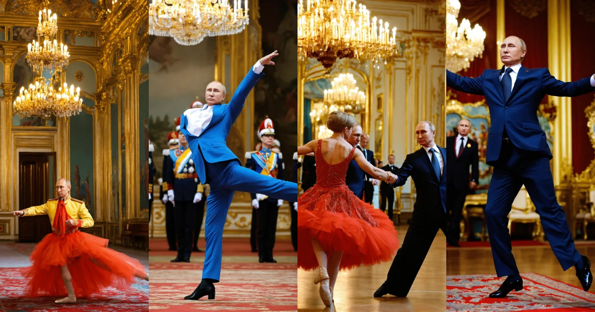 Lexica - Putin doing flamboyant ballet