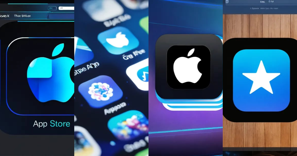 Lexica - App Store on a black and blue background