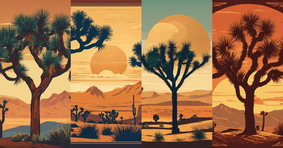 Lexica - Stylized vectors of a mexican joshua tree never designed with ...