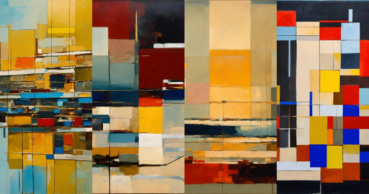 Lexica - Oil painting, transparent, in style, generative art, recursive ...