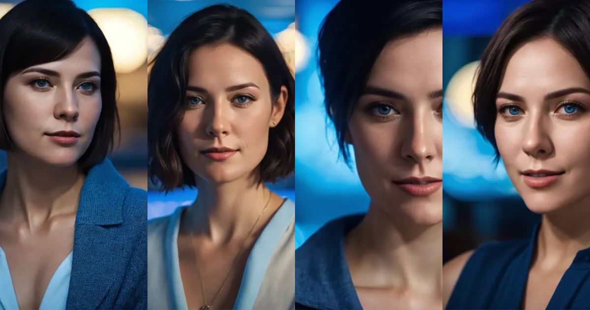 Lexica - Perfect photo portrait of a white woman, 35 yo, with friendly ...