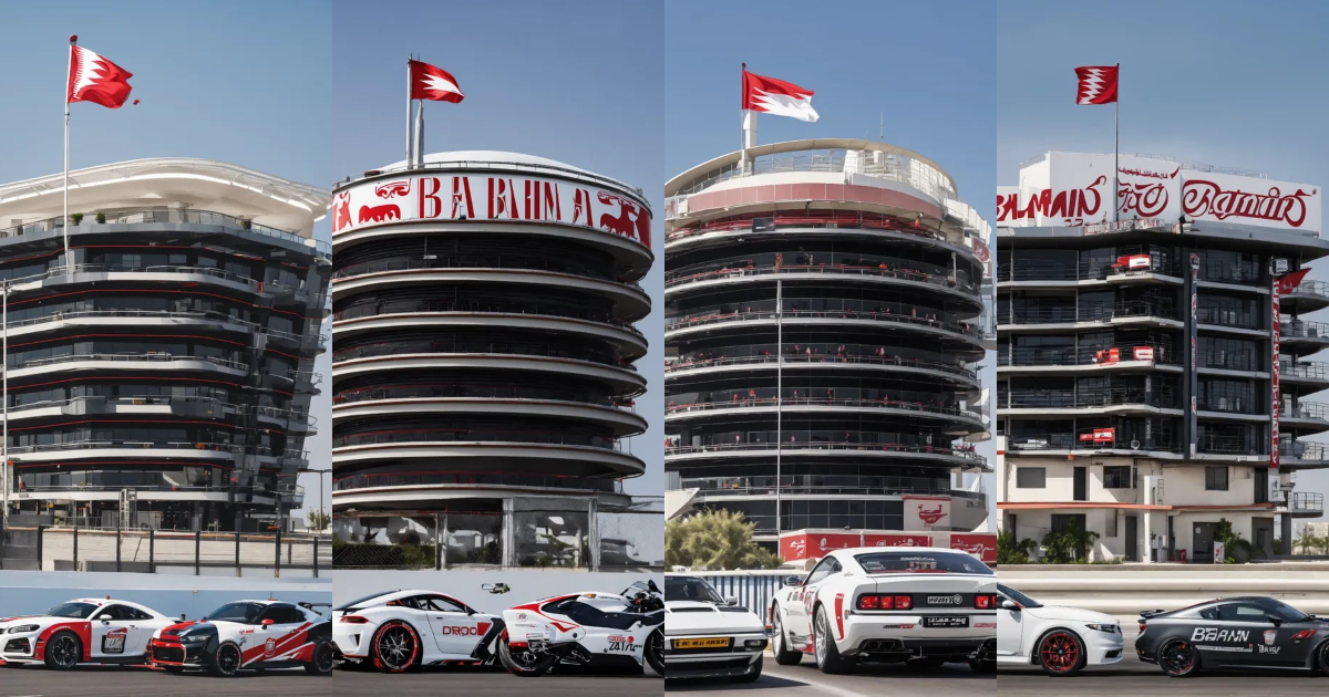 Lexica - Bahrain red and white vector clean modern bike drag race bike ...