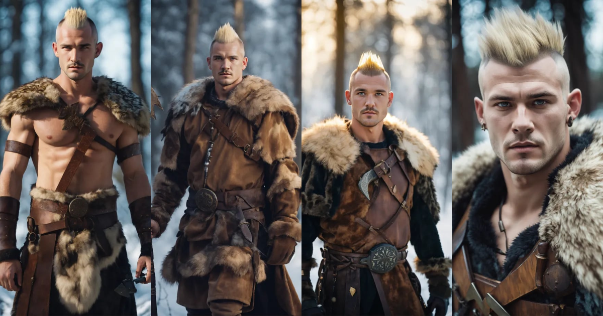 Lexica - Germanic barbarian man with a pointed nose and small ears. He ...