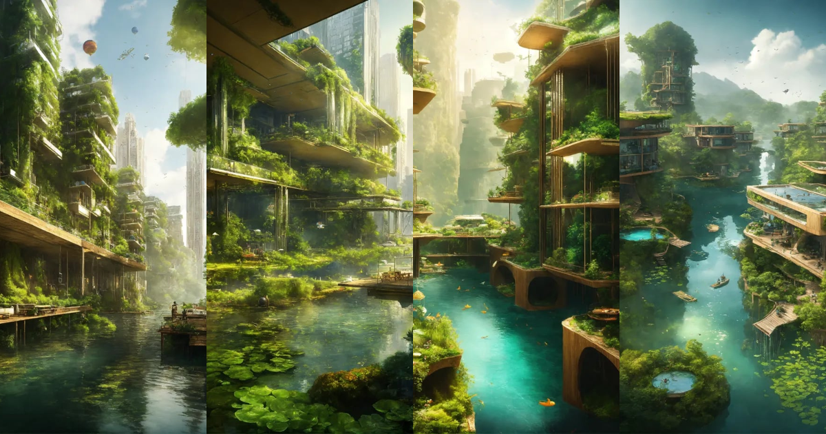 Lexica - Rewilded future, where nature is in power and humans are just ...