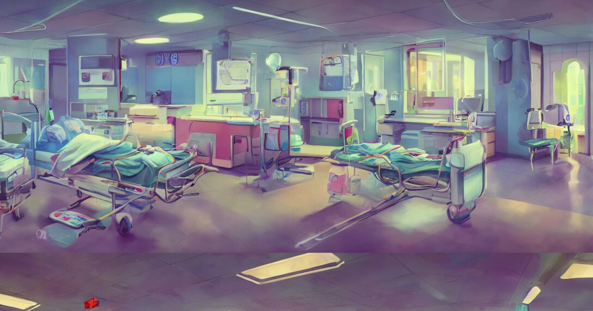 Lexica - Retro hospital concept art, vibrant colors, 8 k photorealistic ...