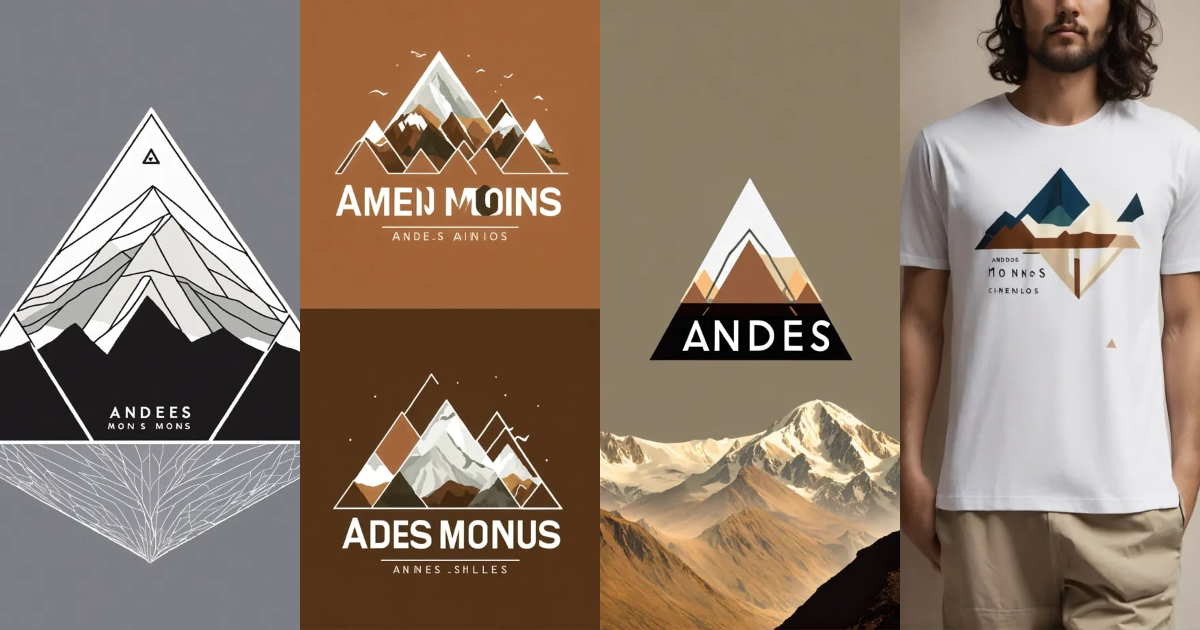 Lexica - I created t-shirts with the logo of a brand called "Andes Mons ...