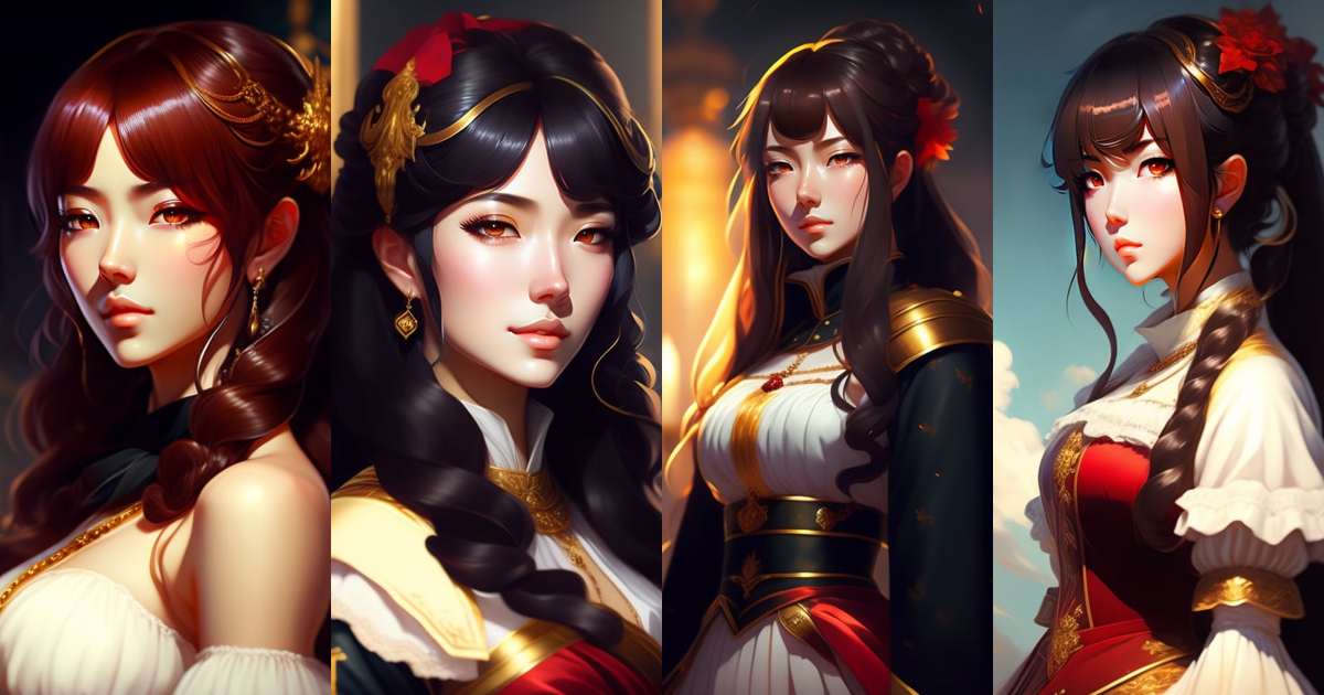 Lexica - Baroque oil painting anime key visual full body portrait ...