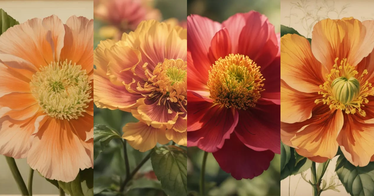 Lexica - Botanical print of a single flower, 8K