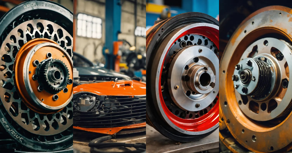 Lexica - A close-up shot of a car rotor. The rotor is clean and in good ...