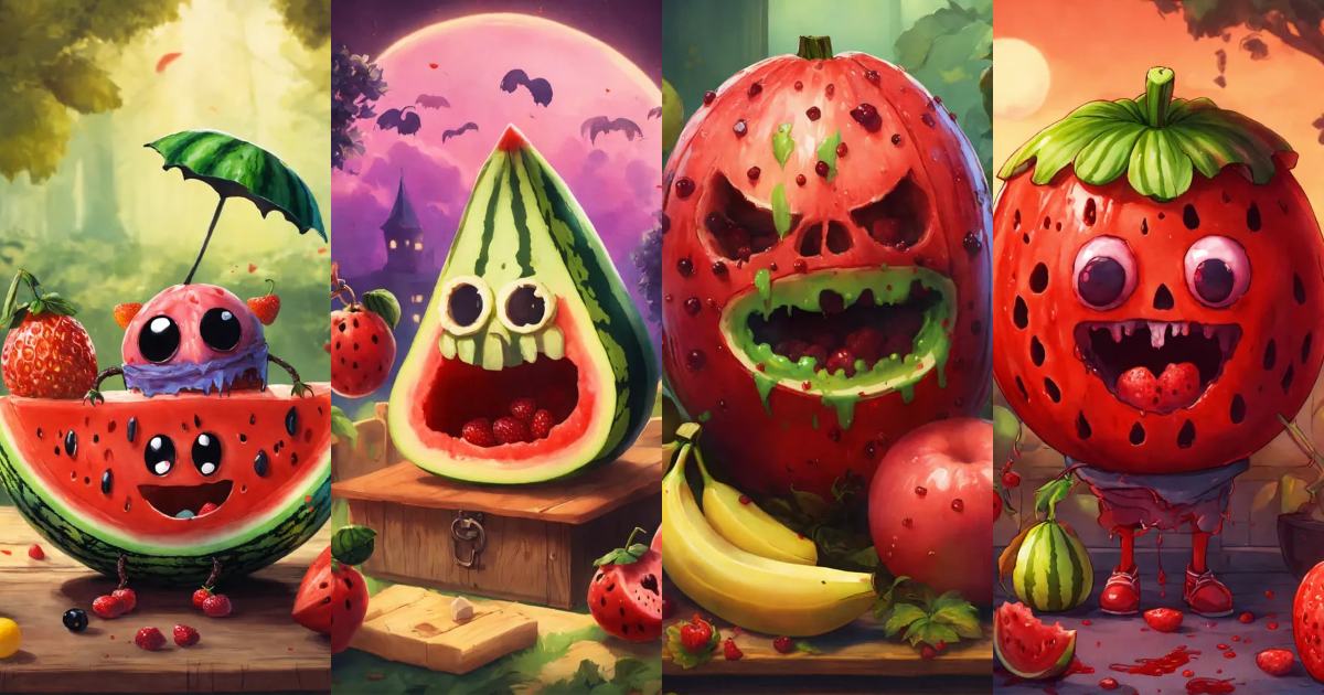 Lexica - Bring undead fruits to life in your artwork! 🍓🧟 Create ...