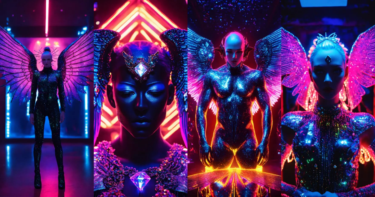 Lexica - Perfect focus Ultra realistic Pinhead with diamond angel wings ...