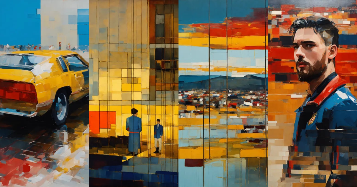 Lexica - Jealous, oil painting, transparent, in style, generative art ...