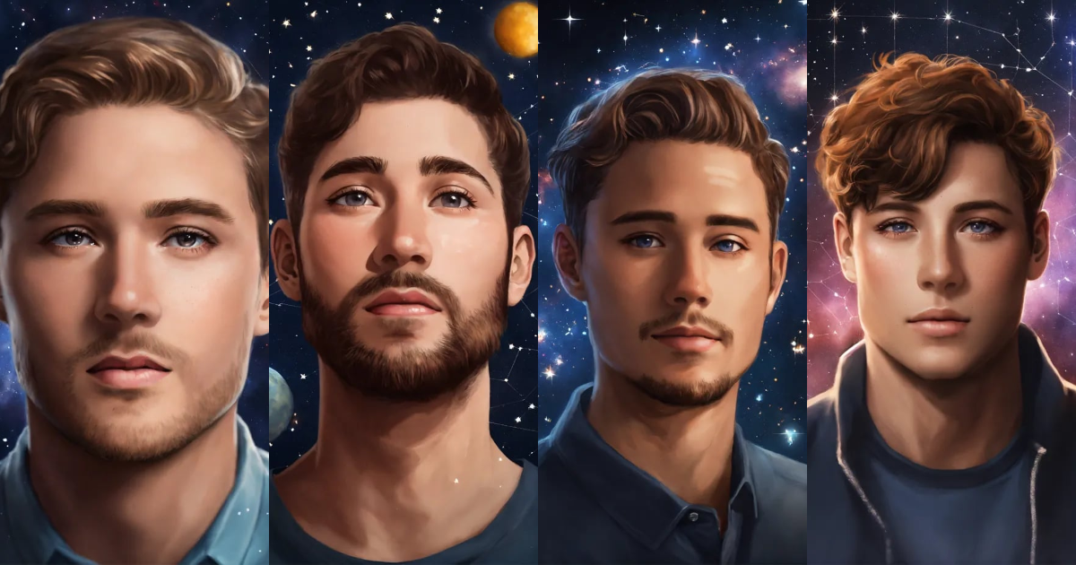 Lexica - Realistic Oh Ryan constellation illustration no background