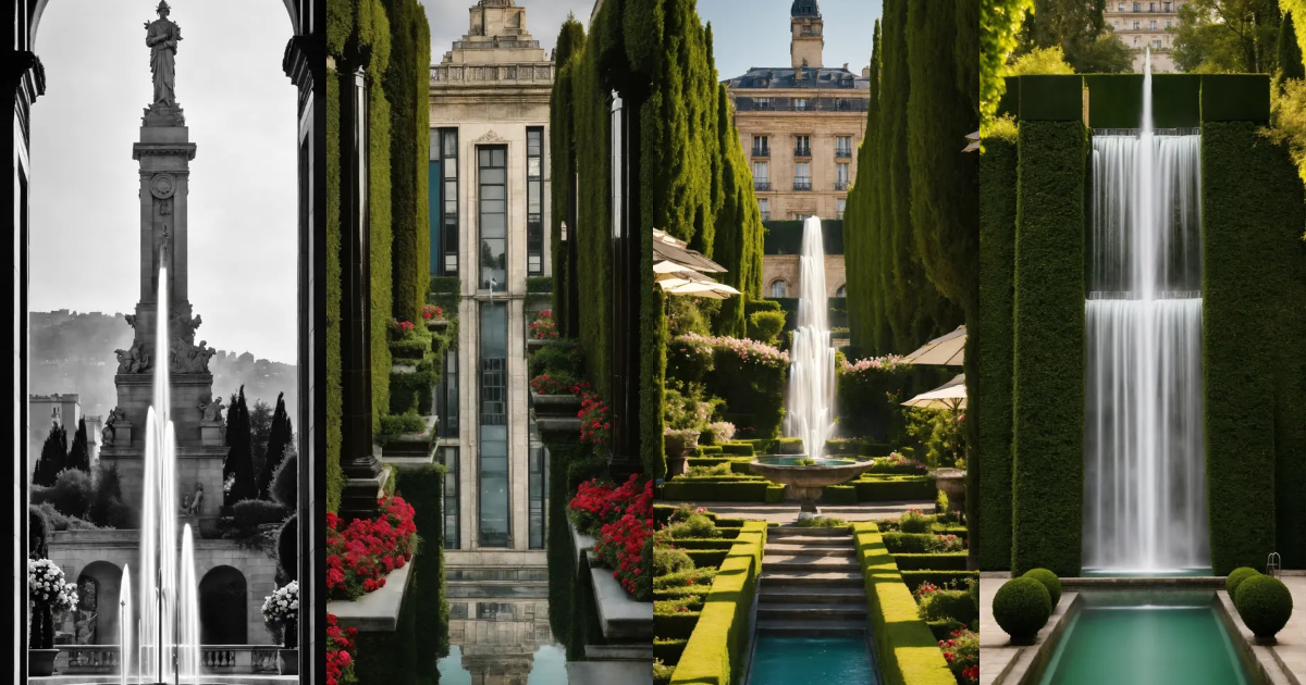 Lexica - Water falls, geneva water fountain jet d’eau, cypress trees ...
