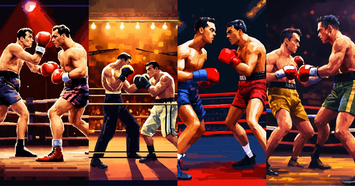 Lexica - Digital art of Buster Keaton and Amr Diab engaged in a fierce ...