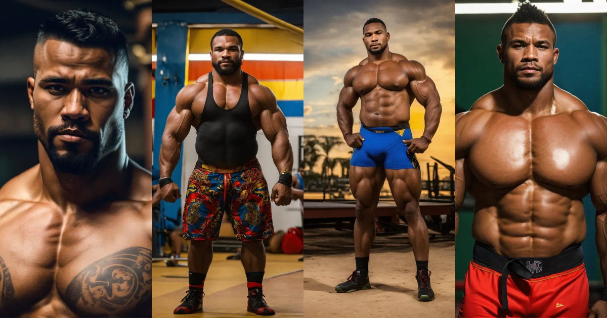 Lexica - 30-year-old wrestler with big muscles, bodybuilder, Tobagonian ...