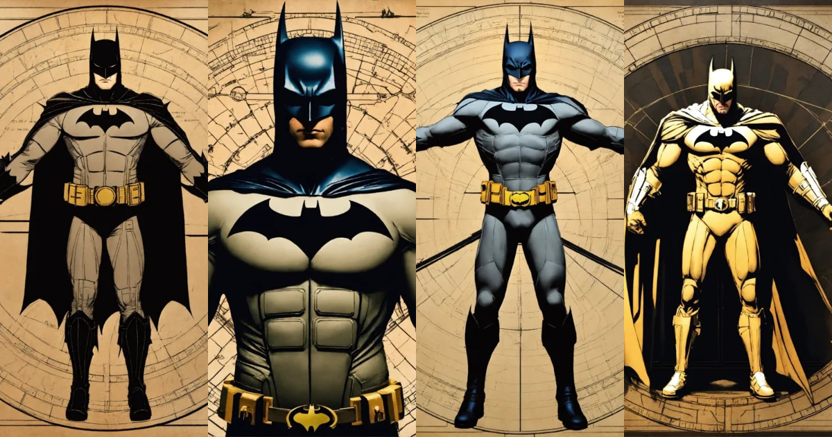 Lexica - Batman Vitruvian Man