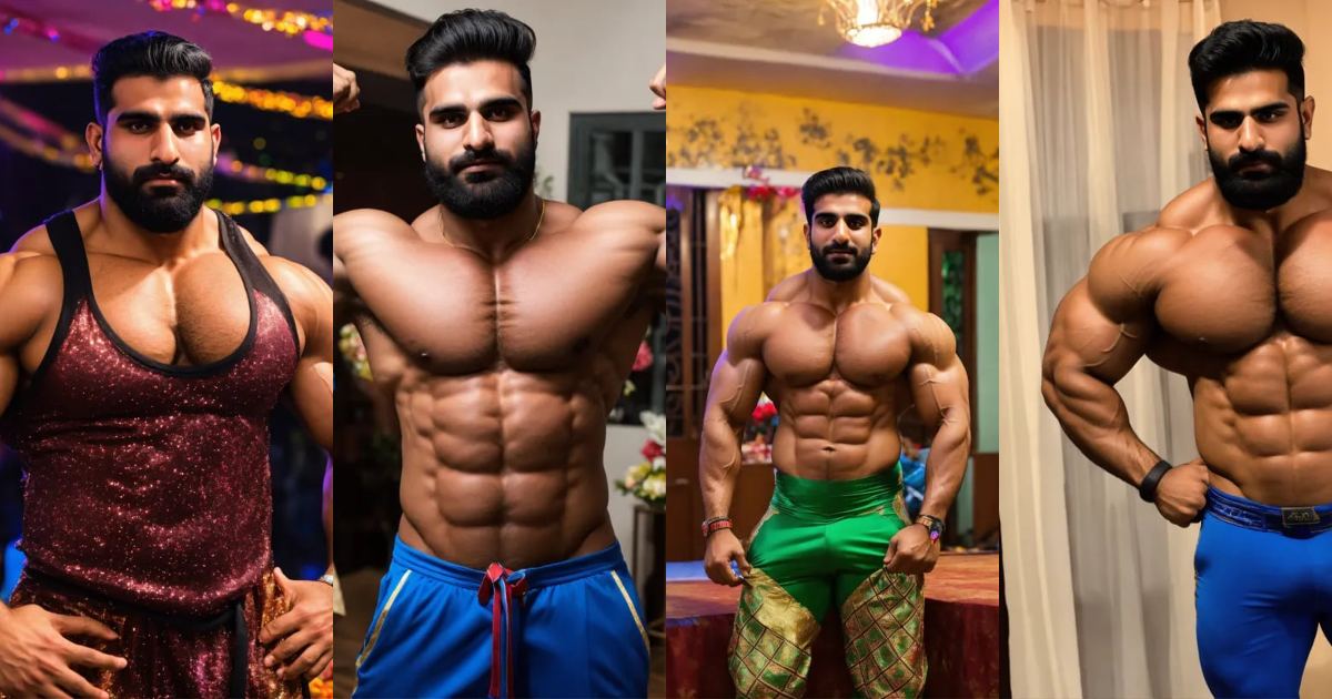 Lexica - 30-year-old Pakistani man with big muscles, big bodybuilder ...