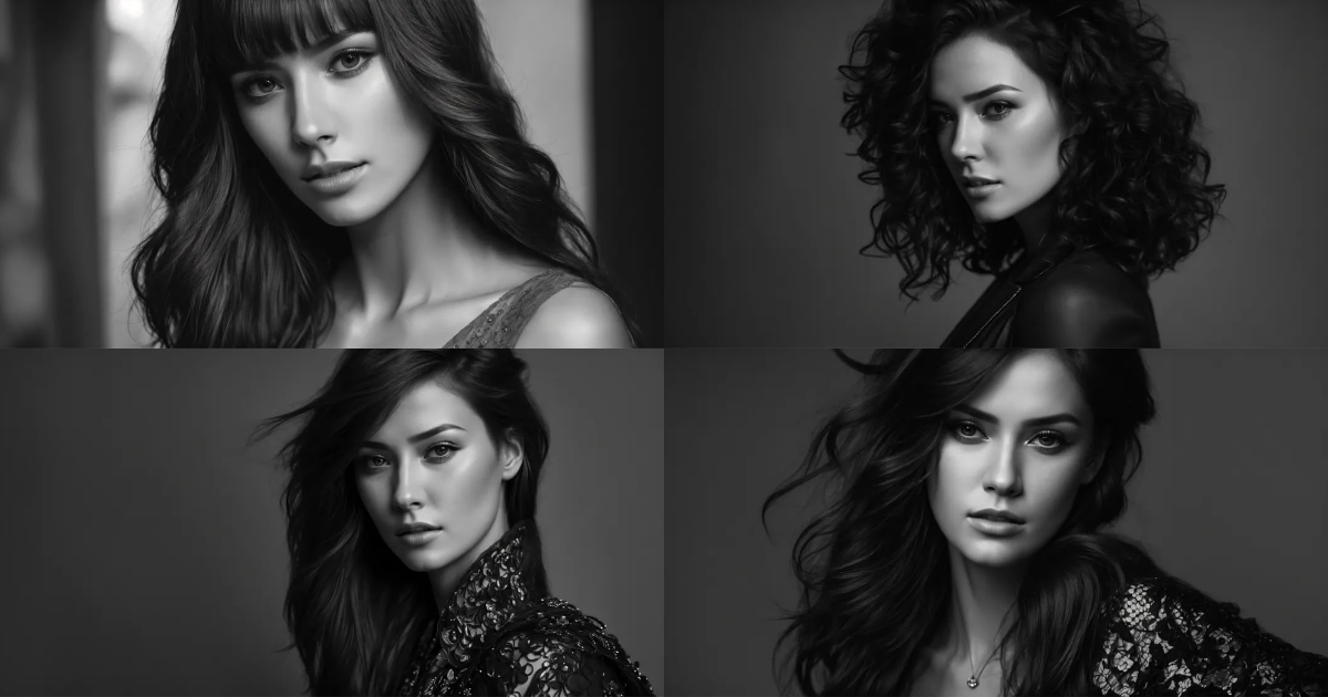 Lexica - Photo Black and white 16k ultra realist, woman portrait ...