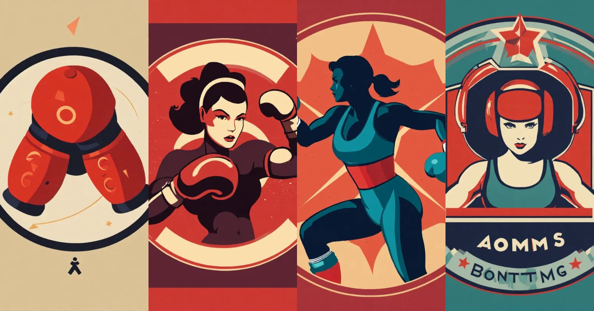 Lexica - Minimalist symbol for a show about women boxing called "Mighty ...