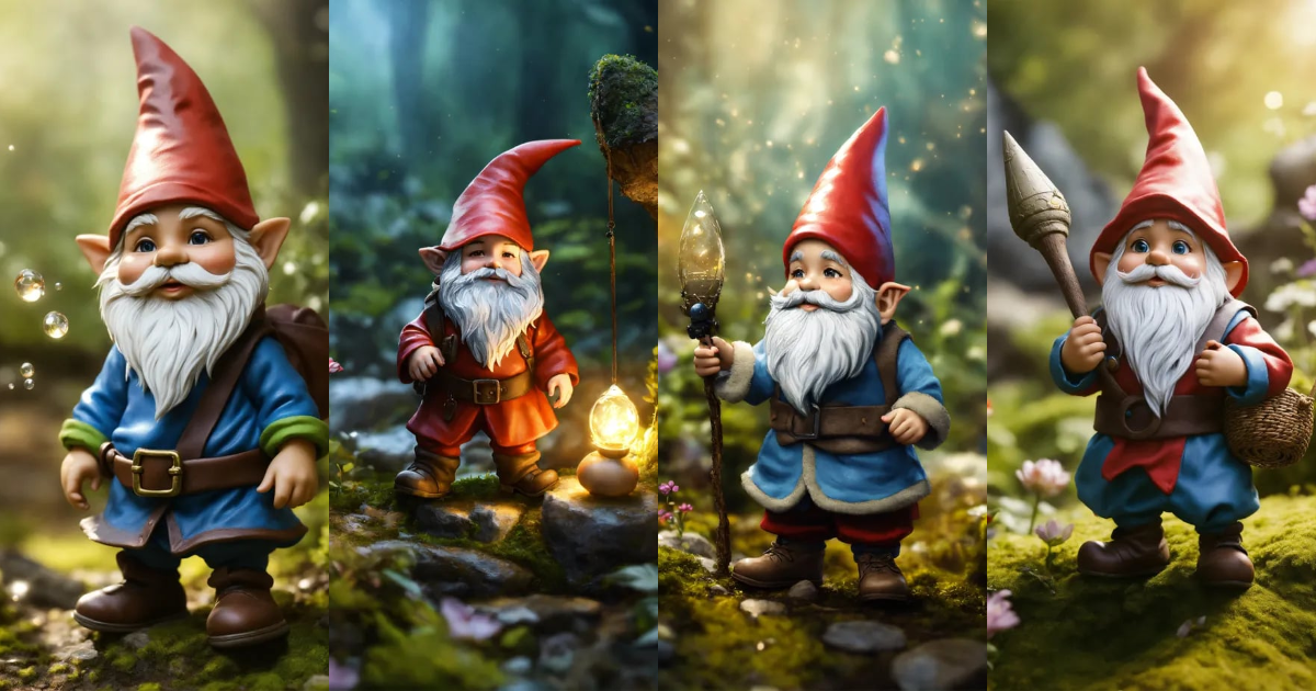 Lexica - A beautiful little gnome full body playing in a mystical world ...