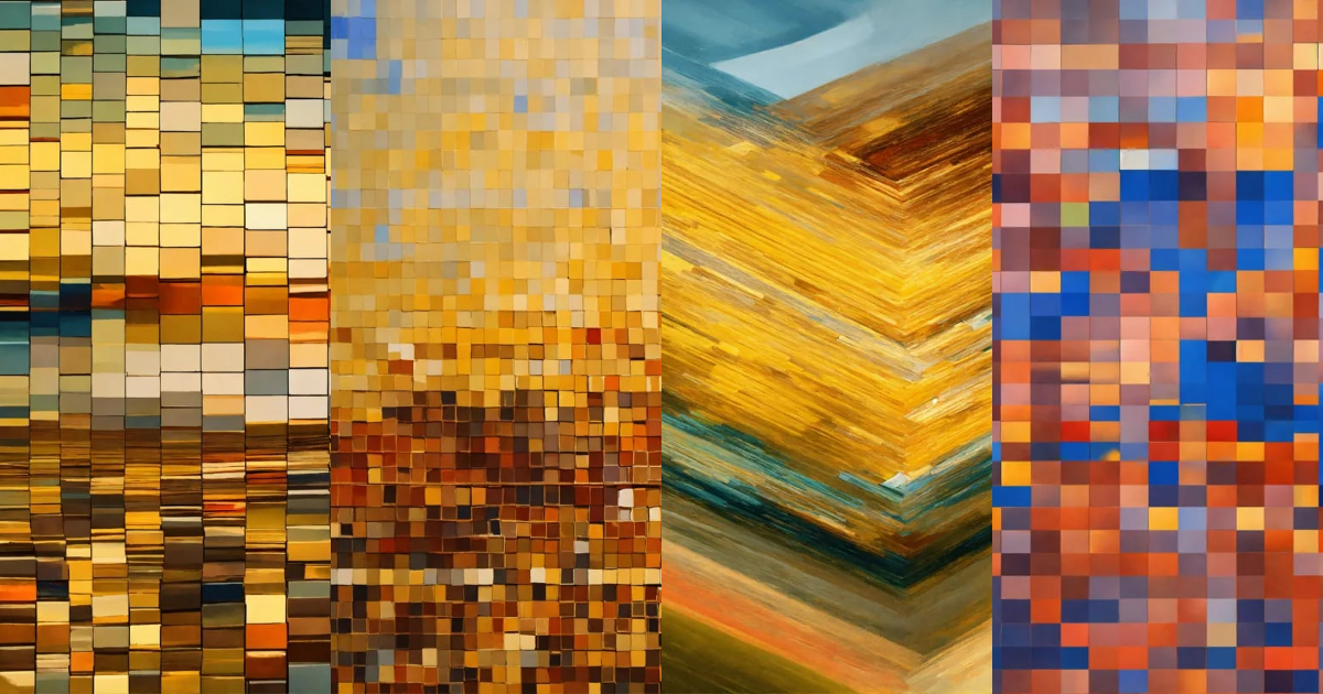 Lexica - Generative art, grain texture, glitch texture, recursive art ...