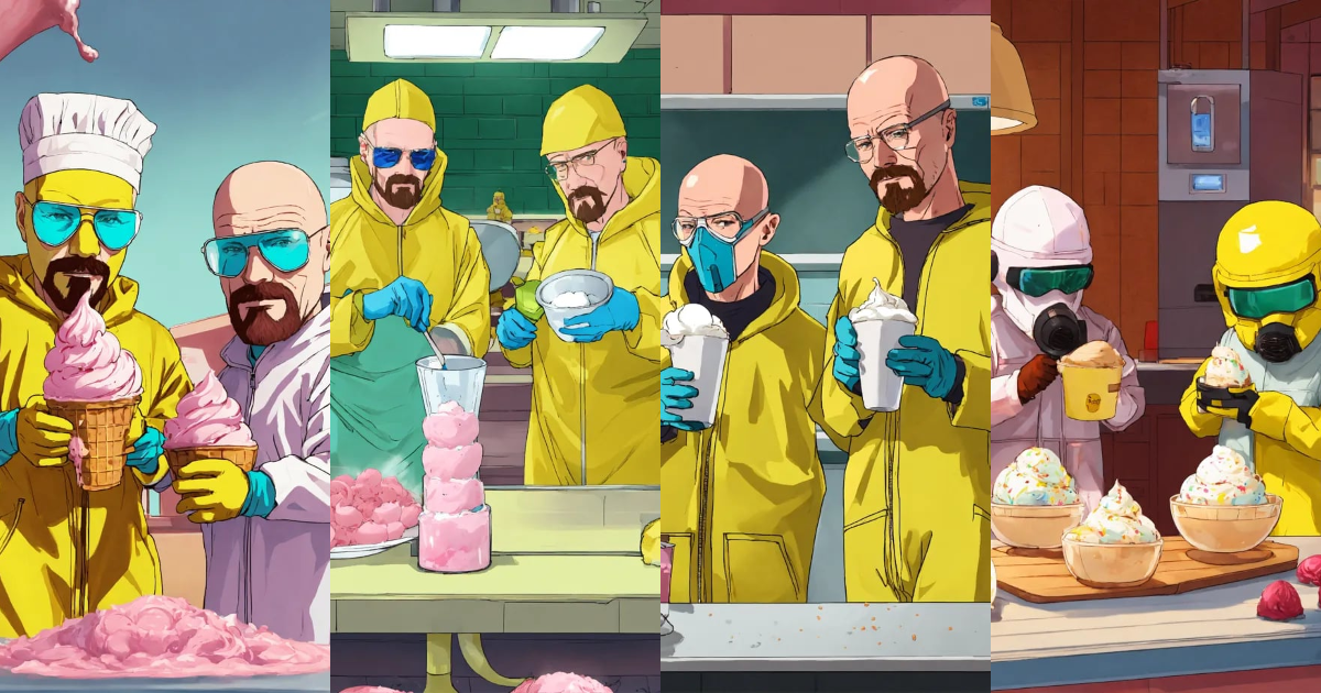 Lexica - Jesse pinkman and walter white from breaking bad making ice ...