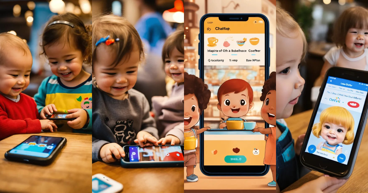 Lexica - The chatGTP icon inside of the phone of a toddler showing ...