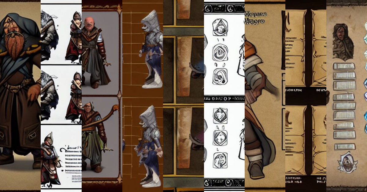 Lexica - Dungeons and dragons character sheet art of a one eyed ...